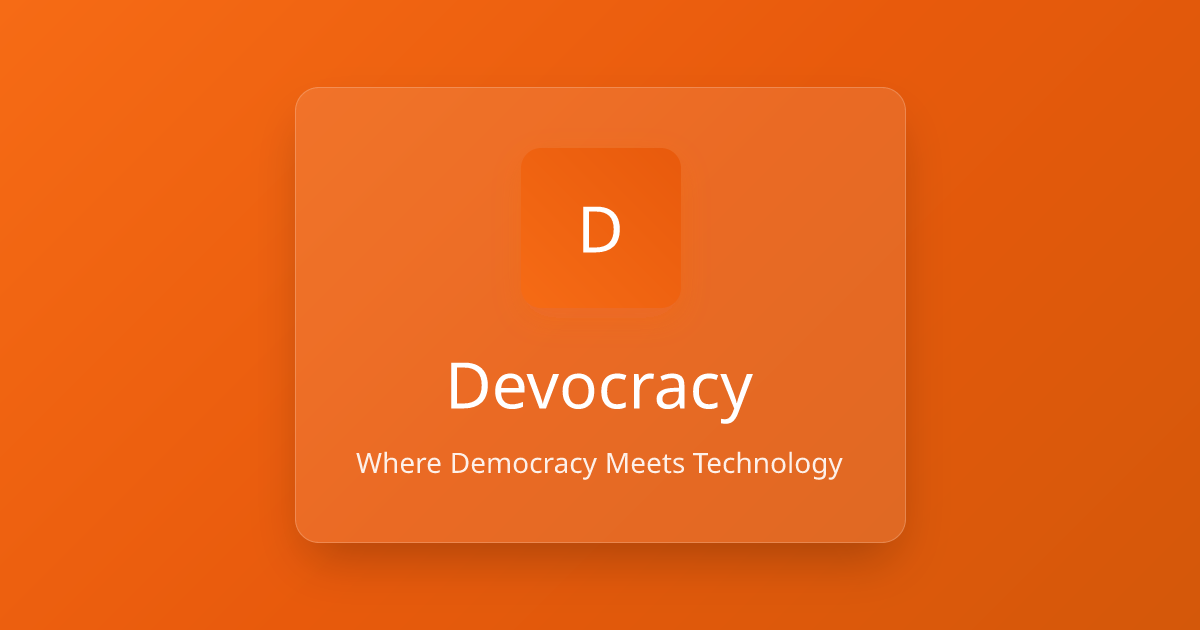 Where Democracy Meets Technology